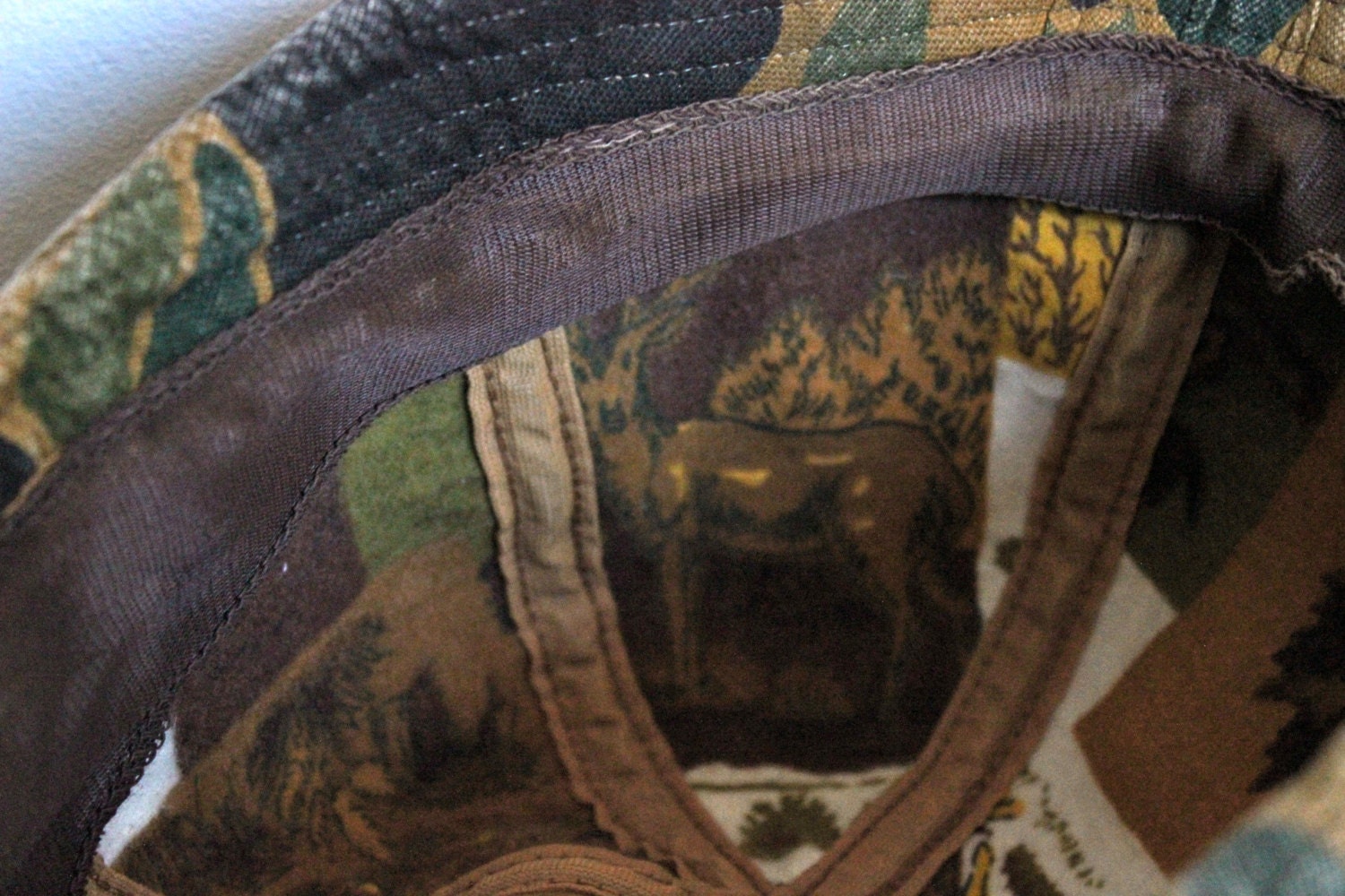 Jones Hat Cap Camouflage Canvas Hunting Camo Duck Made In USA