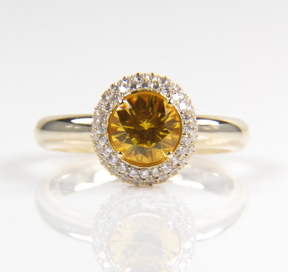 Yellow Sapphire Ring-Colored Stone Engagement by bskdesigns