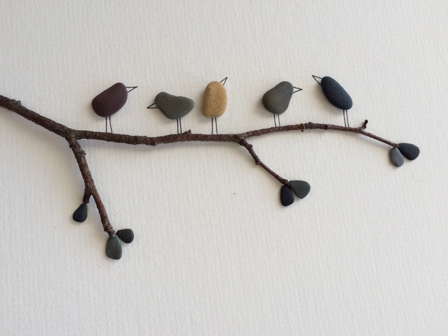 Pebble Art Birds
