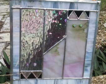 Popular items for cat stained glass on Etsy