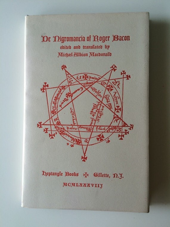 SALE De Nigromancia of Roger Bacon Heptangle Books Edition