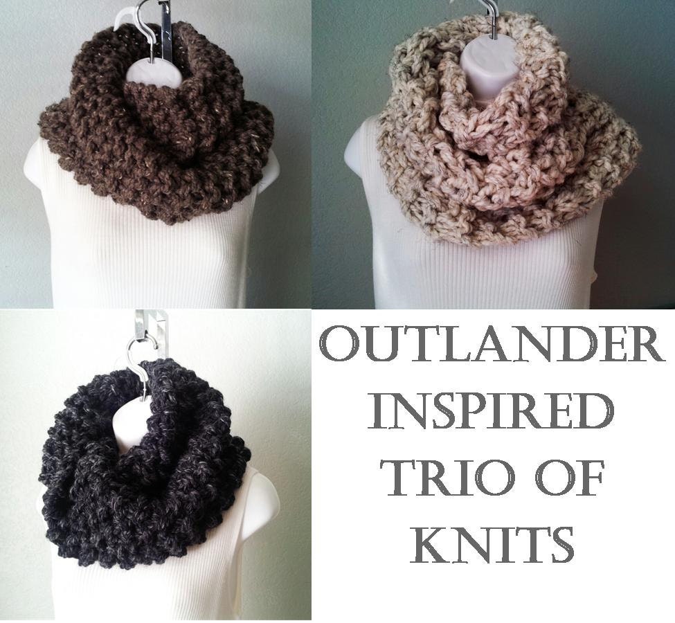 Trio of Outlander Inspired knits PDF knitting pattern download