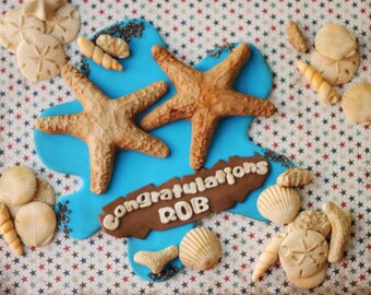 Starfish cake topper | Etsy