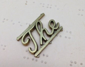 Small brass letters | Etsy