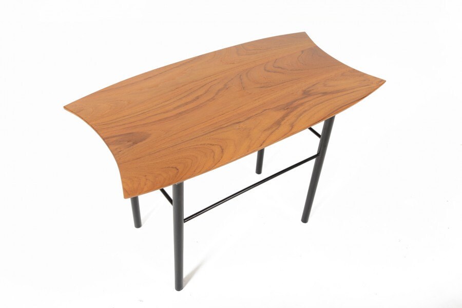 Swedish Mid Century Modern Solid Teak Fish Tail Side Table – Haute Juice