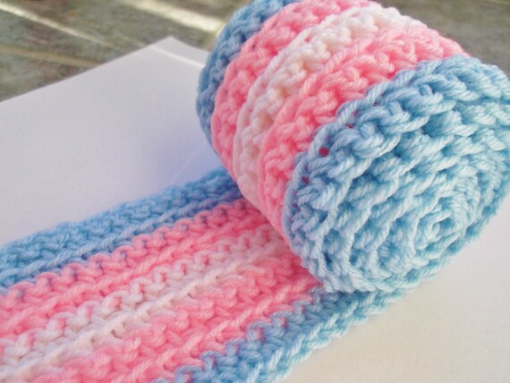 Items similar to Transgender Pride Crochet Flag Scarf with Fringe 5 ... Items similar to Transgender Pride Crochet Flag Scarf with Fringe 5 ...