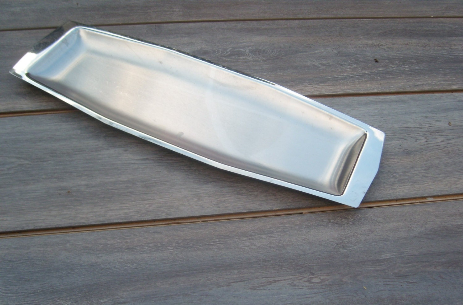 Retro Stainless steel long tray Chichester – Haute Juice