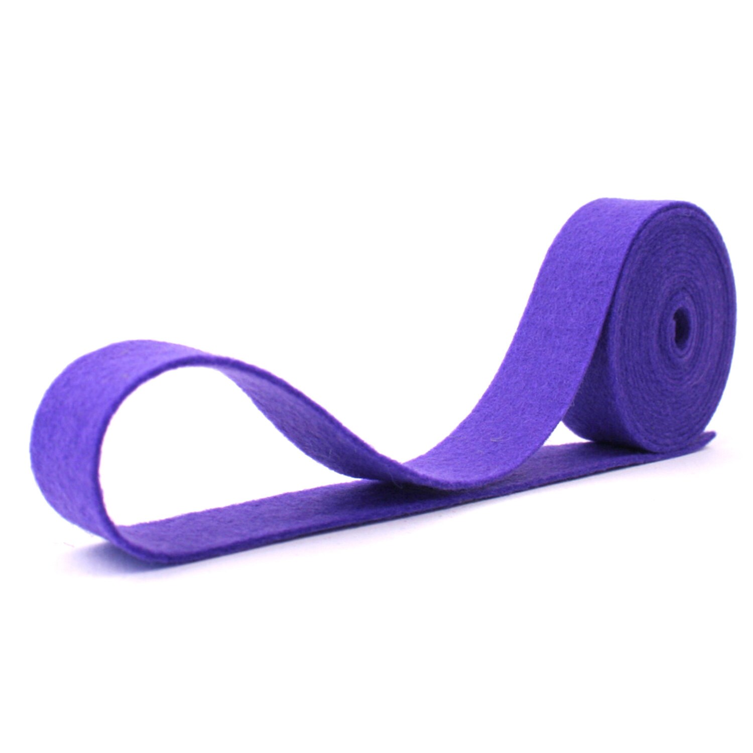 Wool Felt 100 Percent Wool Felt Ribbon in color INDIGO 3/4