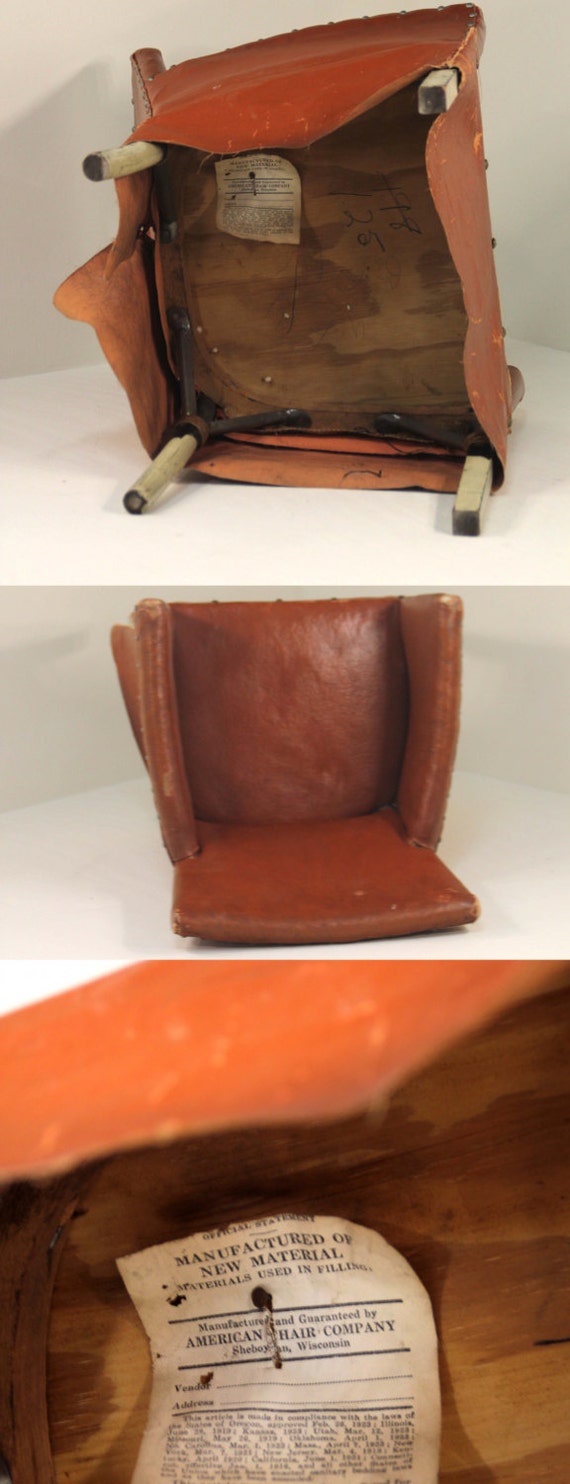 True Antique Stuffed Child's Chair American by FairOaksAntiques