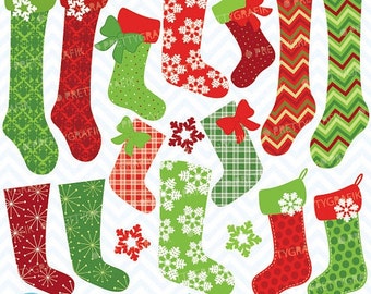 Popular items for stocking clipart on Etsy