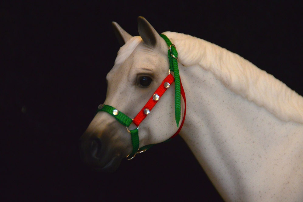 Christmas Themed Breyer Model Horse Halters