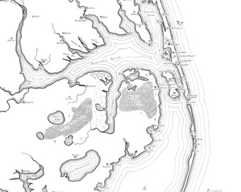 Fantasy map of Boston