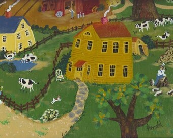 Country folk art | Etsy