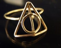 Popular items for deathly hallows ring on Etsy