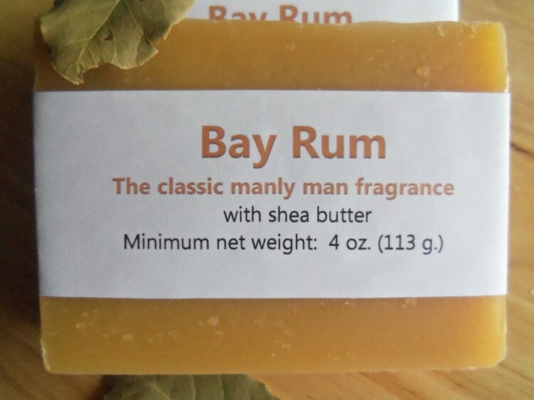 Bay Rum Scented Cold Process Soap for Men with by MossLaneSoaps