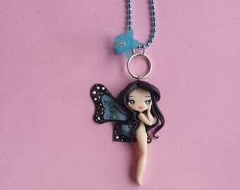 Merida polymer clay necklace fimo by Artmary2 on Etsy