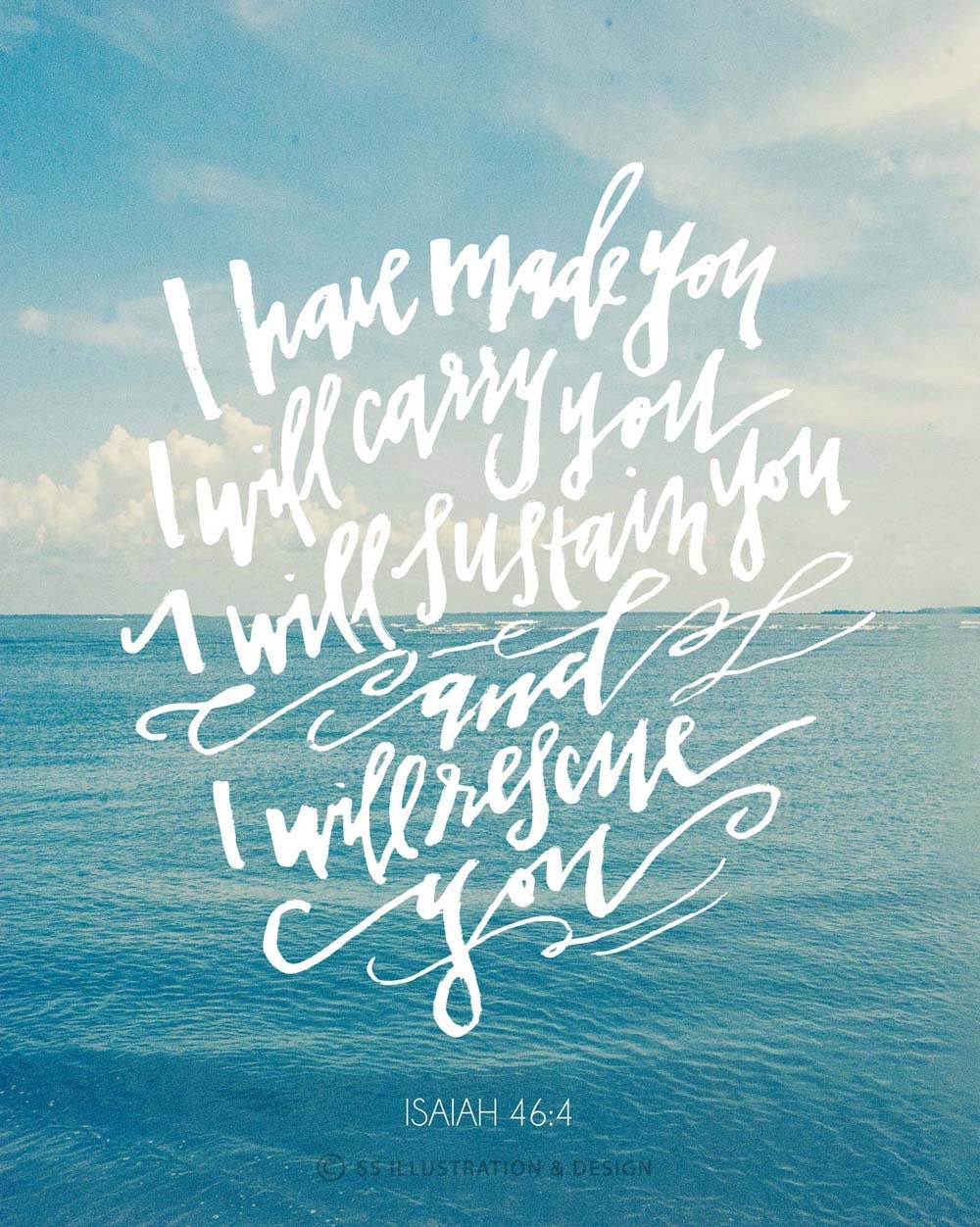 Isaiah 46:4 Archival Print