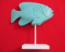 Popular items for painted wood fish on Etsy