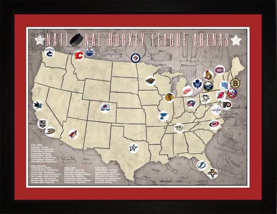 NHL National Hockey League Arenas Pro Teams by ConceptProducts