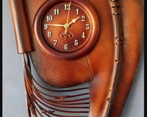 Popular items for leather wall clock on Etsy