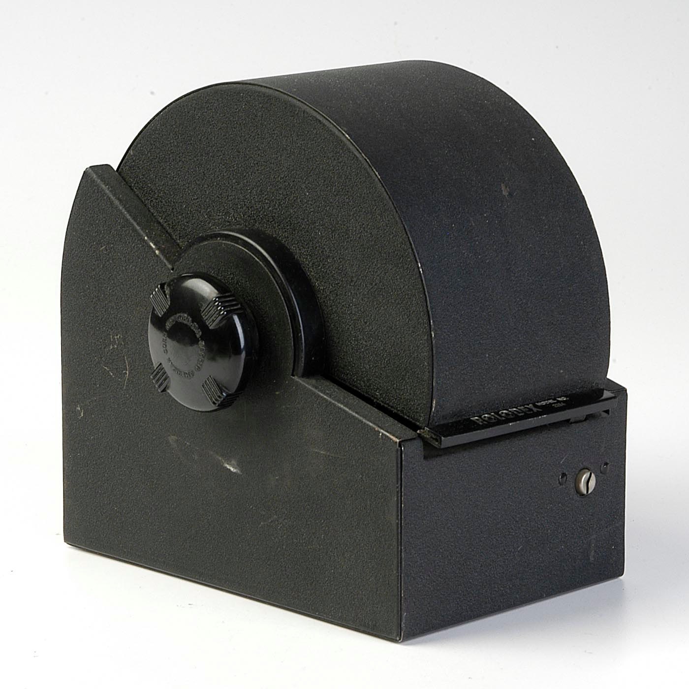 Vintage 50s Black Metal Rolodex Model 2254 Card Case Box