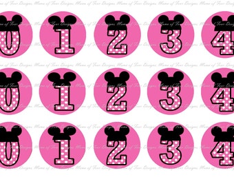 Popular items for minnie mouse numbers on Etsy