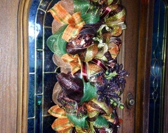 Popular items for deco mesh swag on Etsy