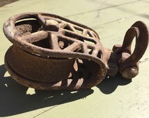 Popular items for rustic pulley on Etsy