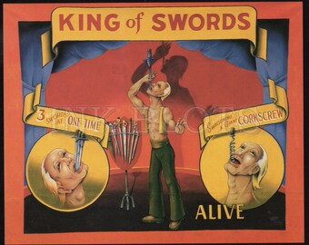 Popular items for sword swallower on Etsy