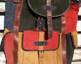 Popular items for suede backpack on Etsy