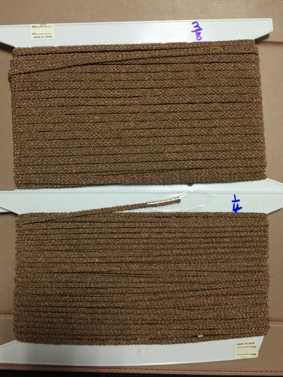 5 Yards Antique Bronze Metallic Trim Ribbon by AnafrezNotions