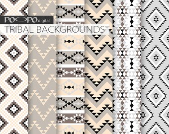 Graphic design digital papers by POandPOdigital on Etsy