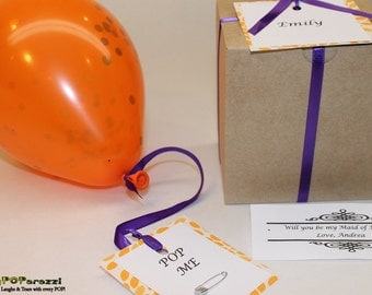 Pop the Balloon Surprise Announcements by PartyPOParazzi on Etsy