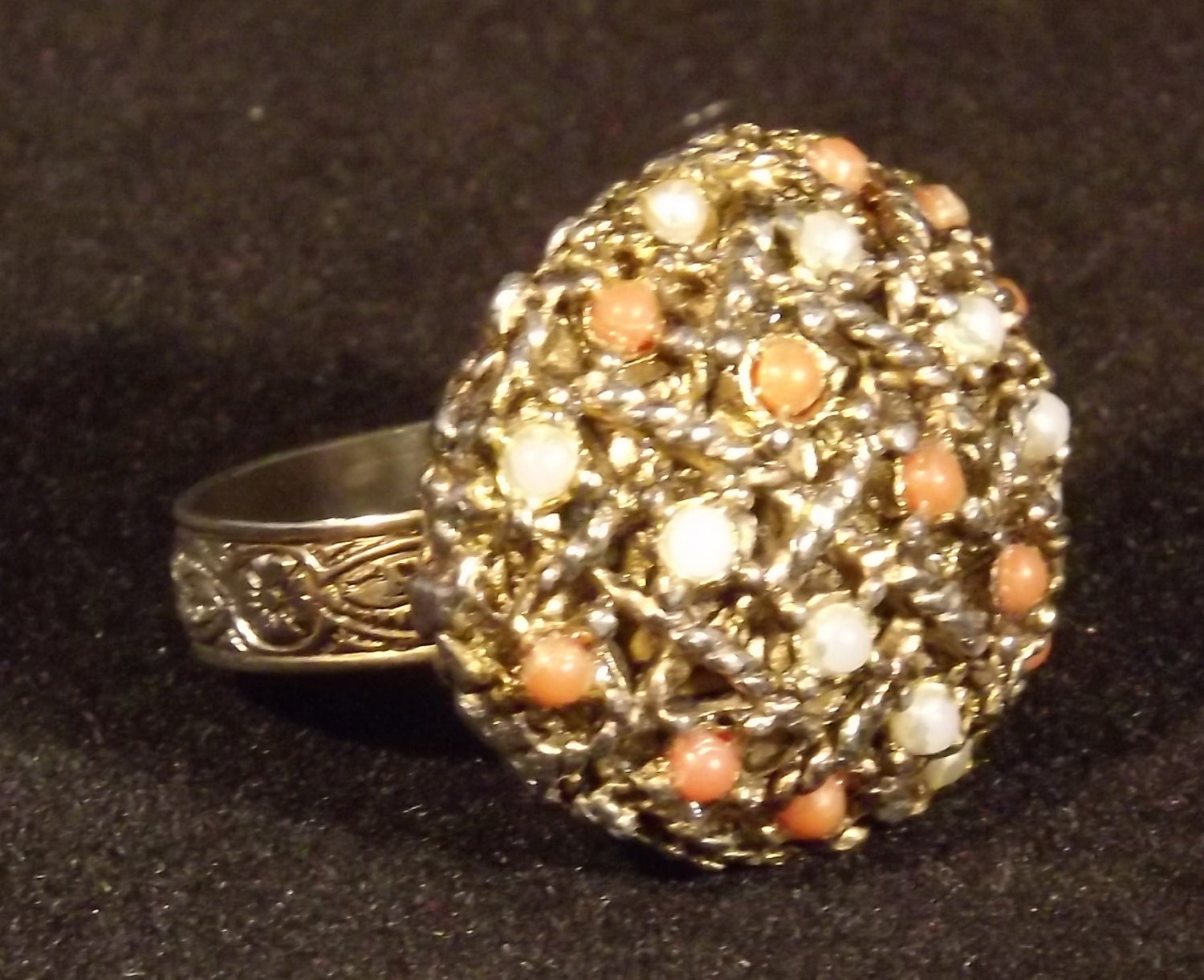 Vintage Basket Weave Ring (One Size fits Most) – Haute Juice