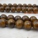 15.5 Brown Dyed jade 6mm/8mm/10mm/12mm round beads by GemWholesale