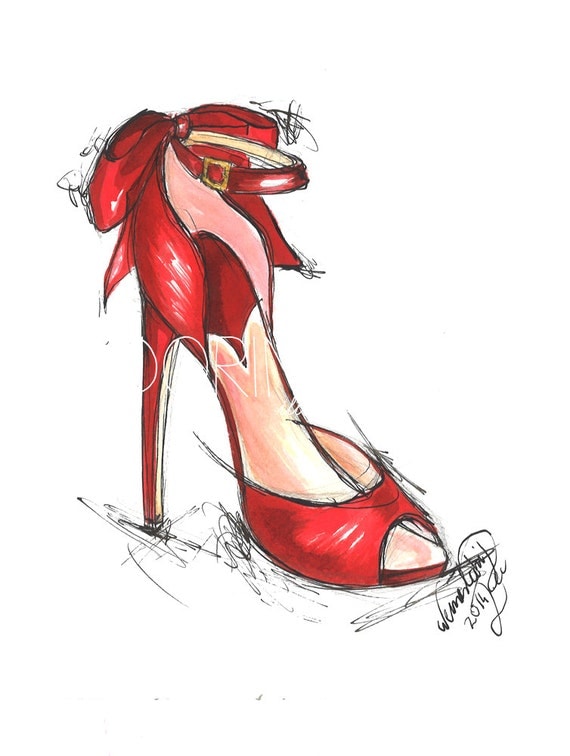 Articles similaires à Fashion Illustration, peinture originale, art de ...