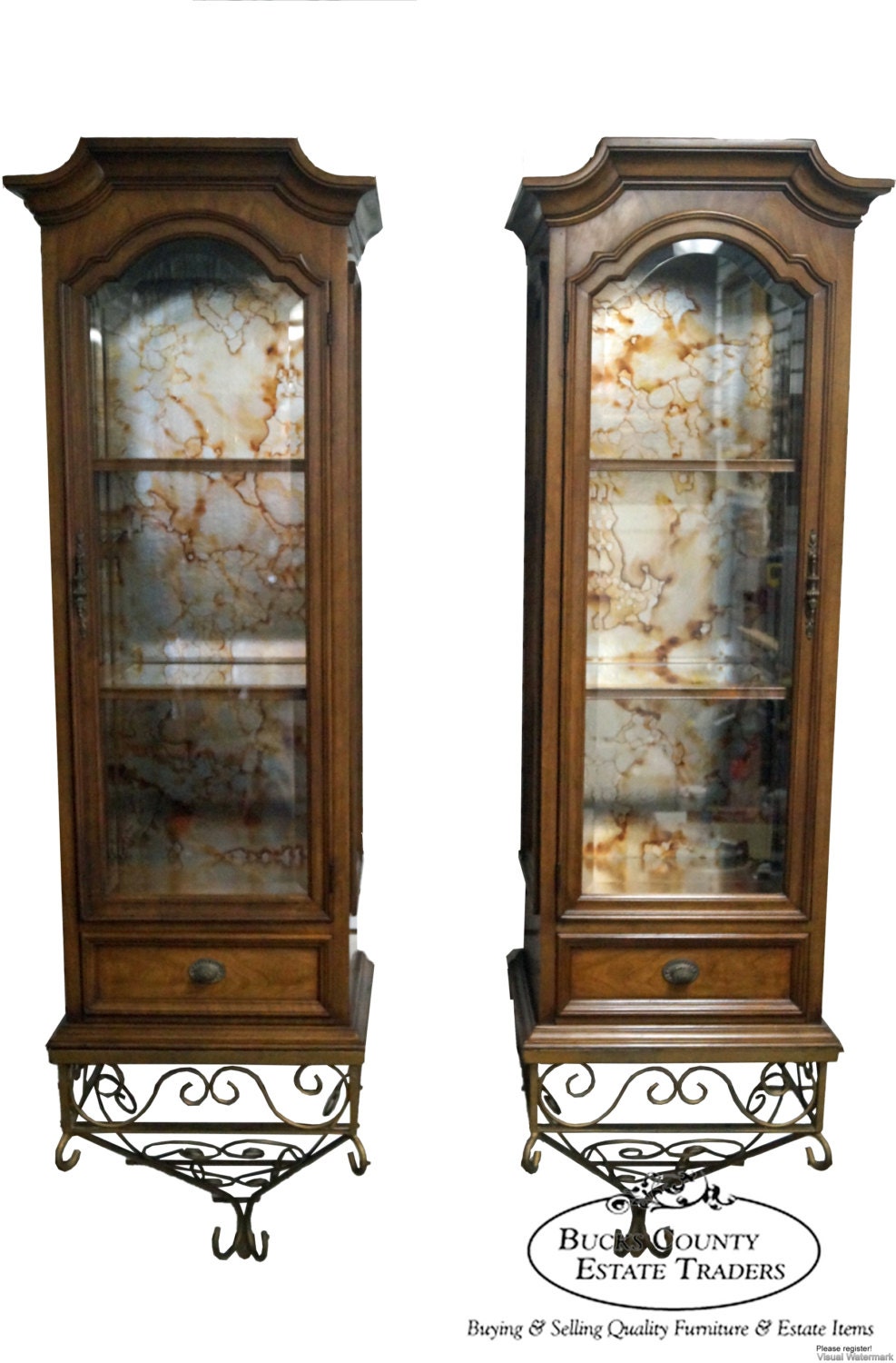 Hellam Pair of Vintage Italian Provincial Mediterranean Style Hanging ...