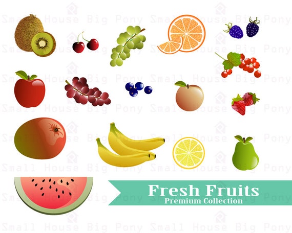 Fresh Fruits Clipart Fruits Clip art Mango Clipart oranges