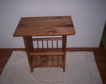 Popular items for rustic magazine rack on Etsy