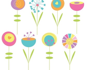 Popular items for funky flowers on Etsy