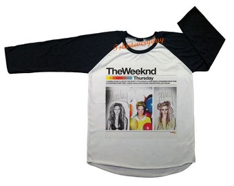The Weeknd R&B Band Singer Music T-Shirt Long Sleeve Baseball 3/4 ...