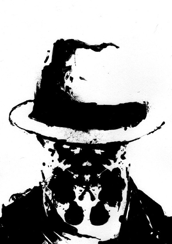 Watchmen rorschach Watchmen Poster ink blot Art by ArtByJoonas