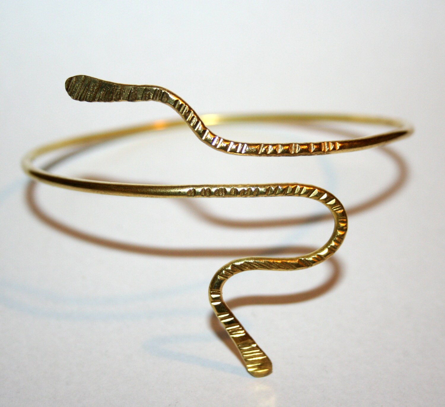 Snake Upper Arm Cuff Arm Band made of brass aluminium