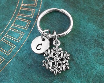 Snowflake Keychain, Personalized Keychain, Frozen Snowflake Keyring ...