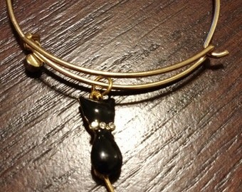 Popular items for cat bangles on Etsy