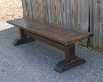 Popular items for farmhouse bench on Etsy