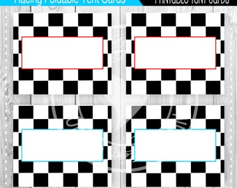 SALE - Printable Racing Party Tent Cards - Buffet Cards, Food Tag ...