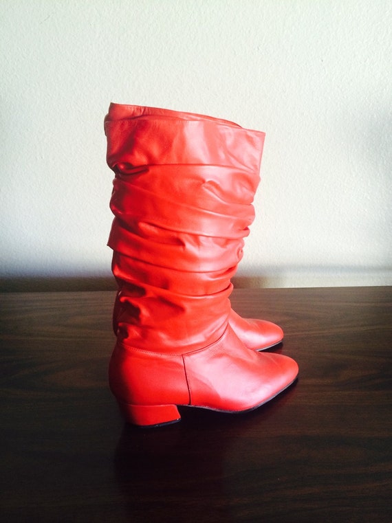 Vintage Womens Red boots Size 9