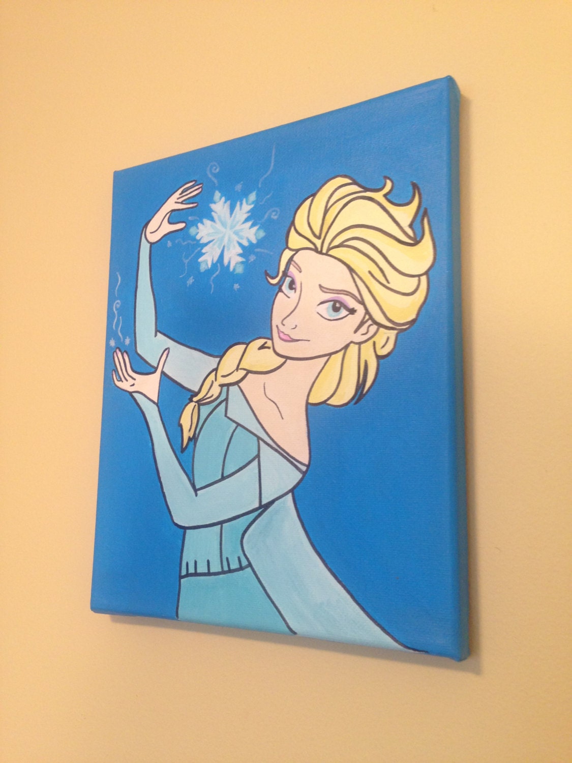 SALE 20% off Elsa Frozen Original Painting by 90sNinja on Etsy