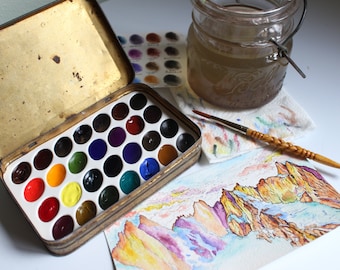 Popular items for watercolor tin on Etsy
